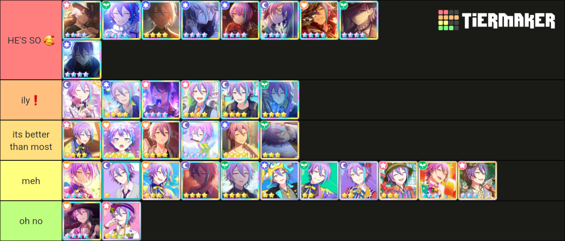 All Rui Kamishiro Cards Tier List (Community Rankings) - TierMaker