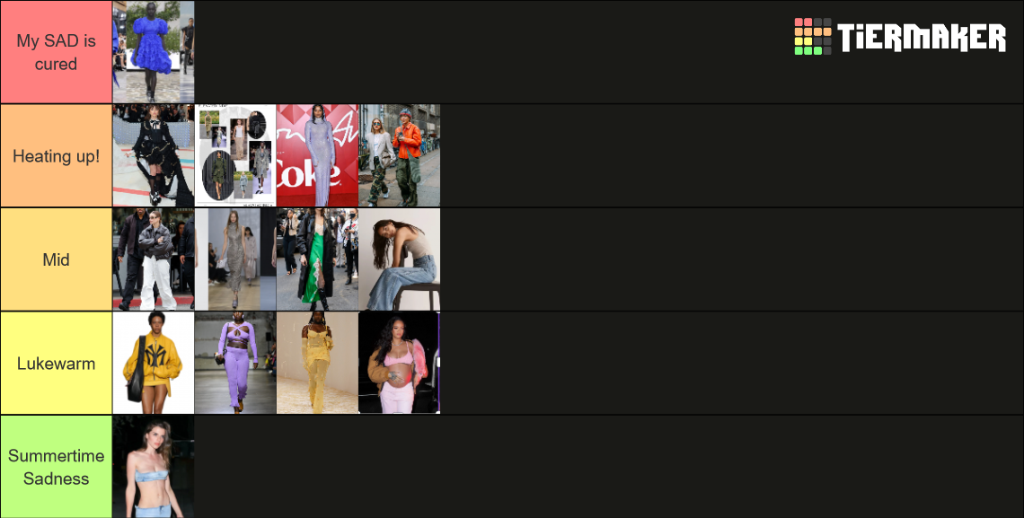 Ranking Summer Trends Tier List (Community Rankings) - TierMaker