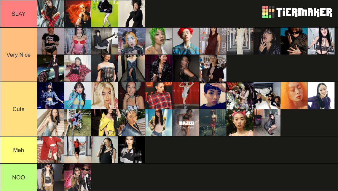 rina sawayama best looks Tier List (Community Rankings) - TierMaker