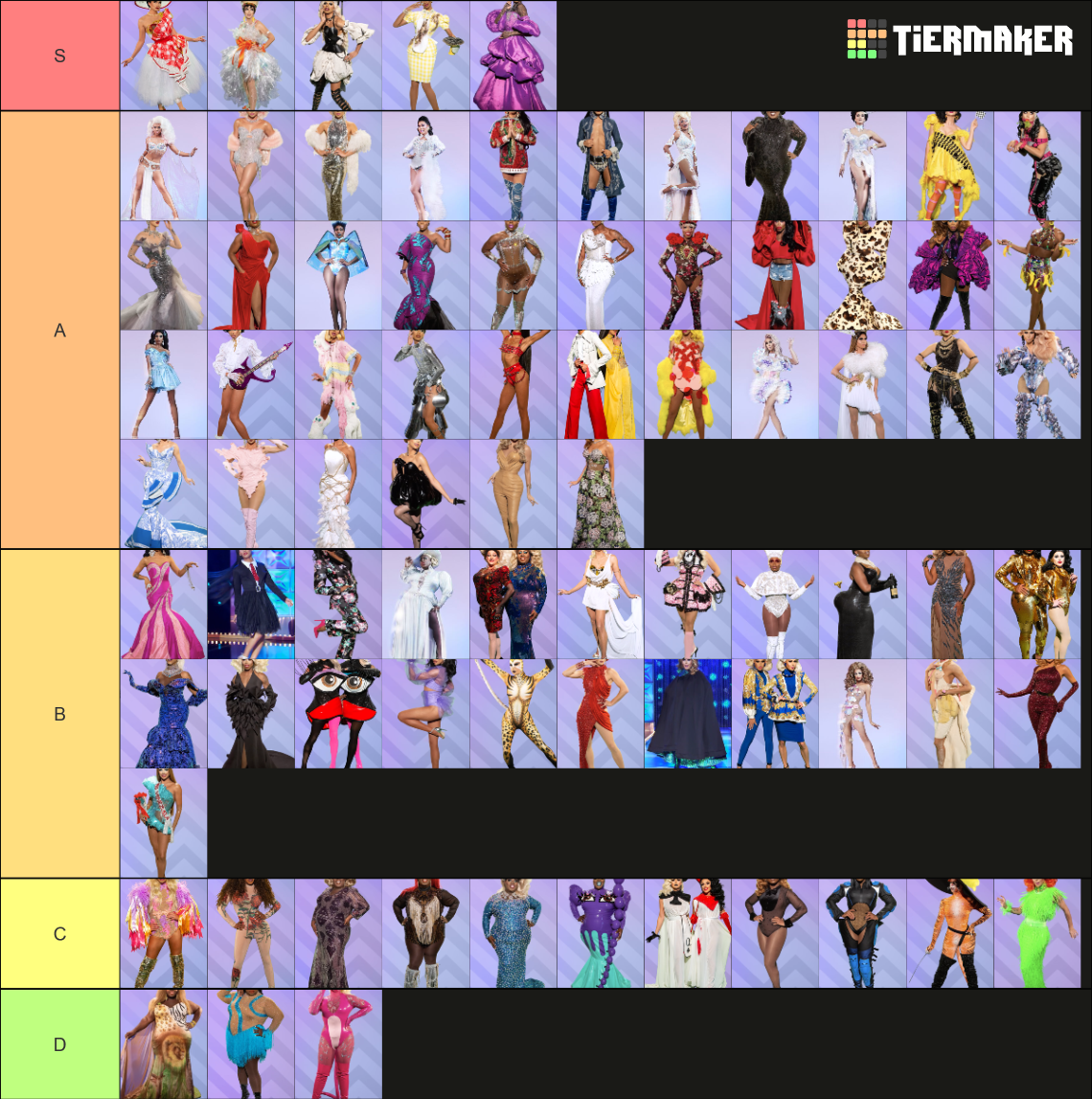 RPDR AS4 Looks Tier List (Community Rankings) - TierMaker