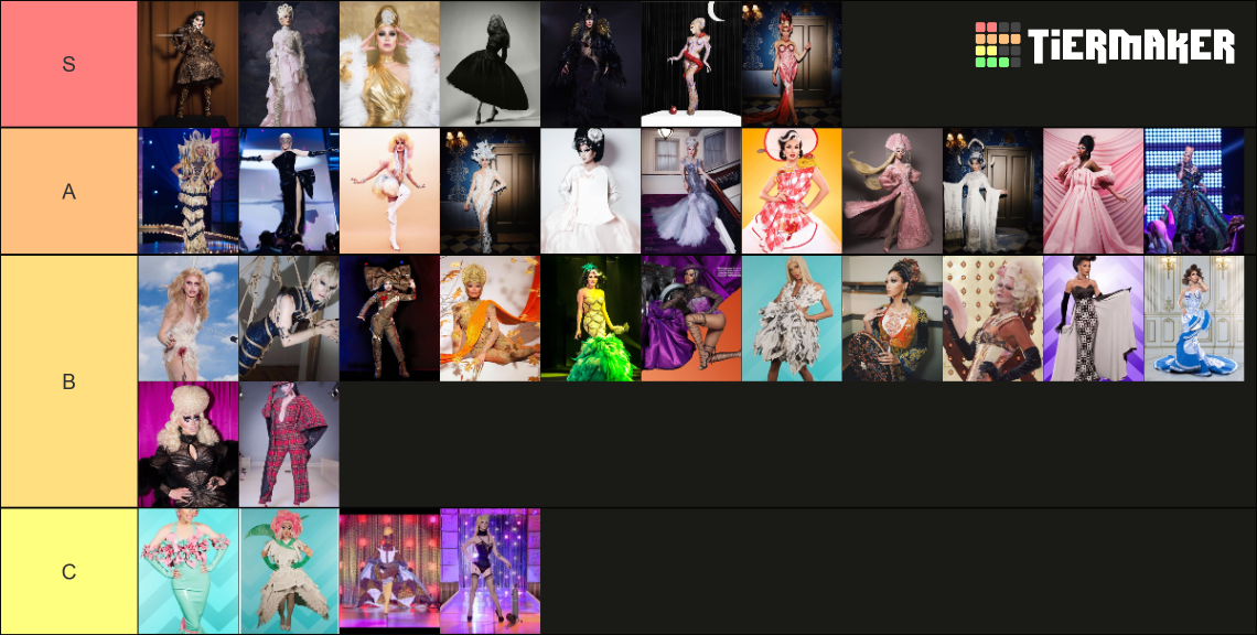 Top 35 RPDR Looks Tier List (Community Rankings) - TierMaker