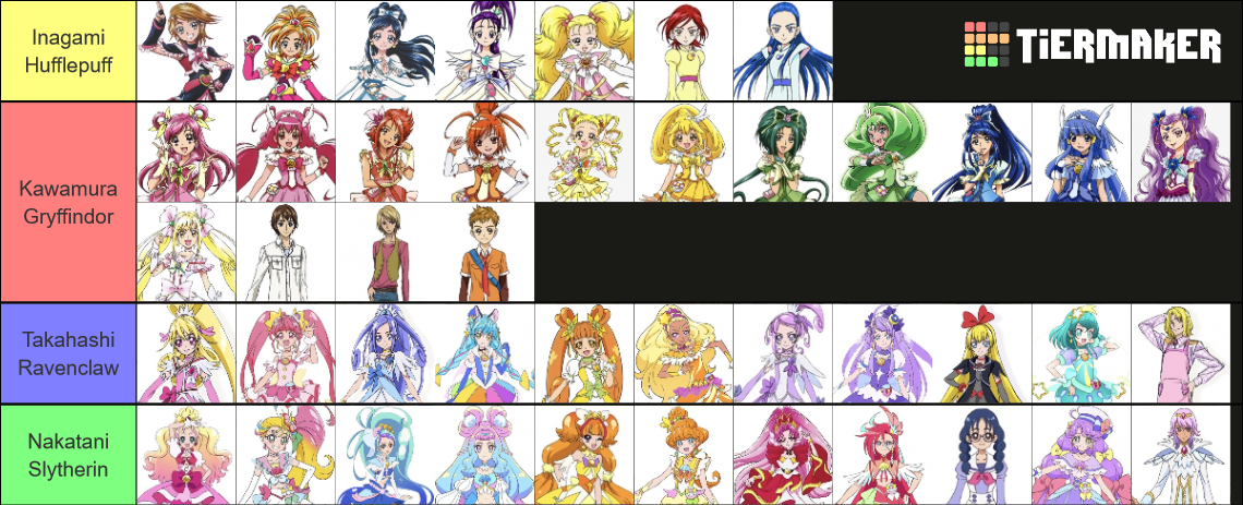 100+ Precure Characters Tier List (Community Rankings) - TierMaker