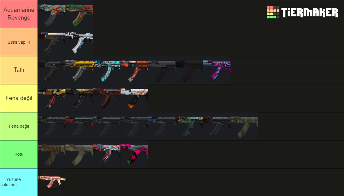 NEW AK-47 Skins (CS:GO) Tier List (Community Rankings) - TierMaker