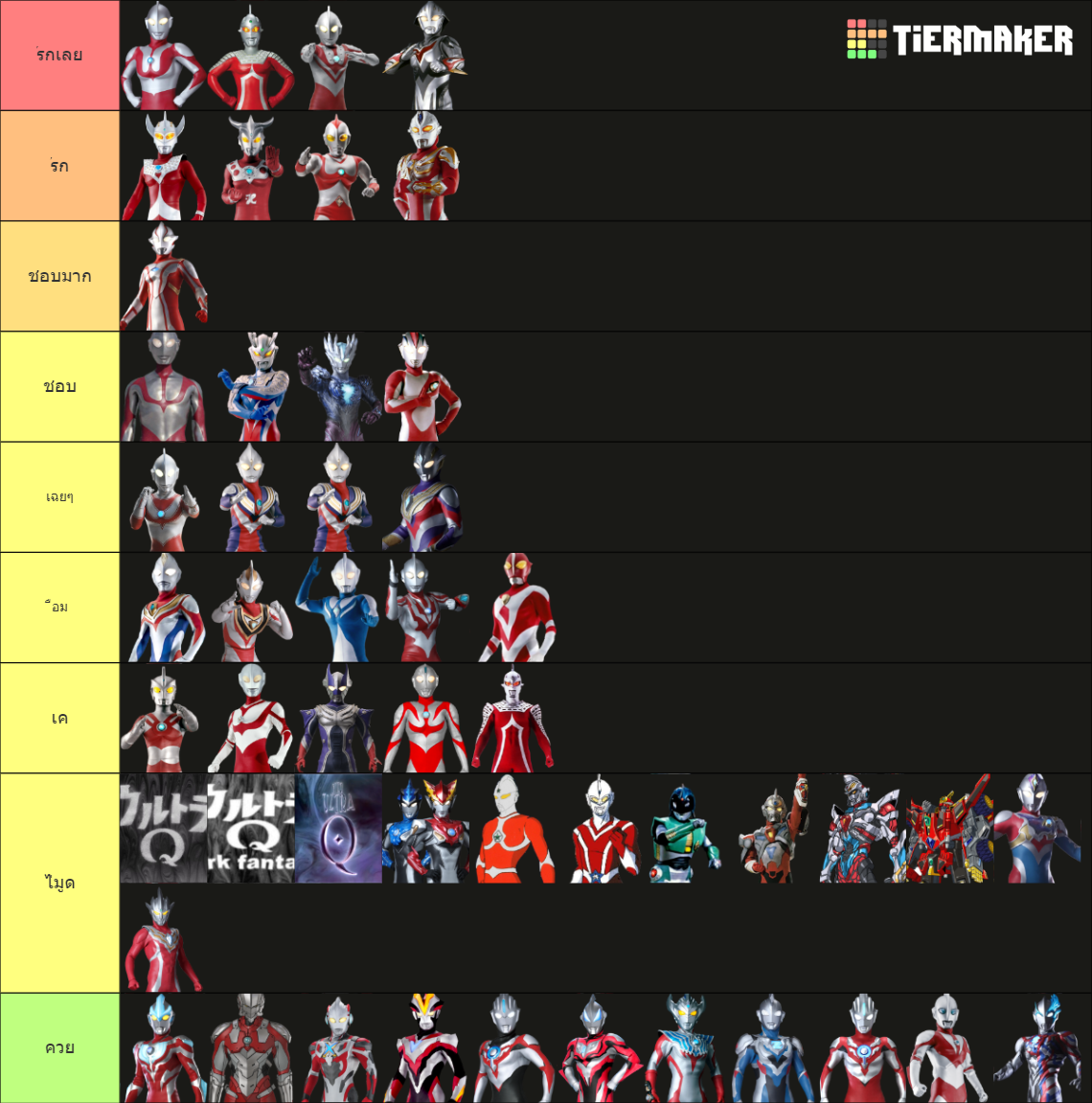 Ultraman Series Tier List (Community Rankings) - TierMaker