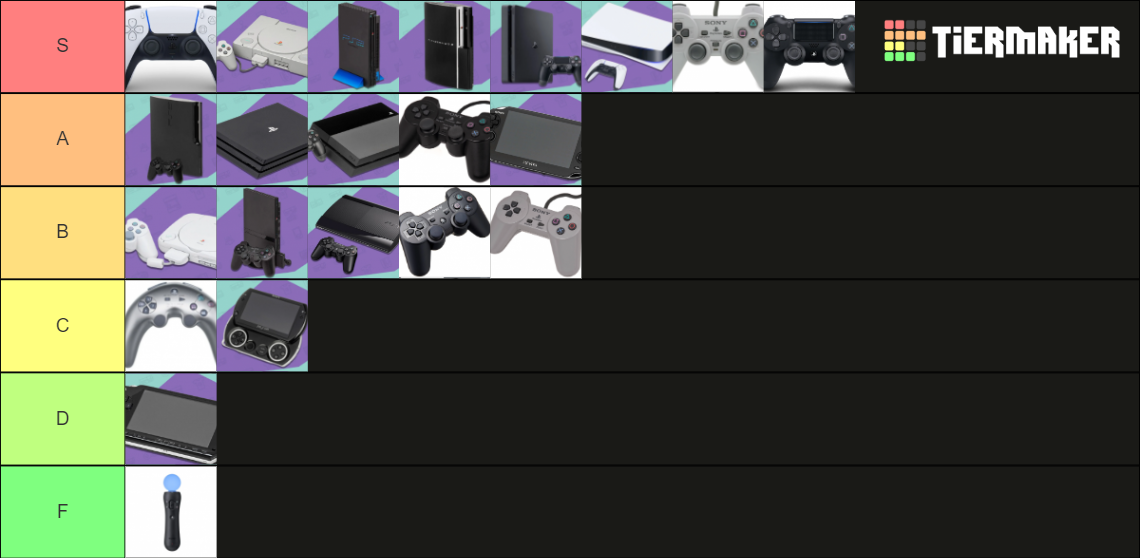 PlayStation and controller Tier List (Community Rankings) - TierMaker