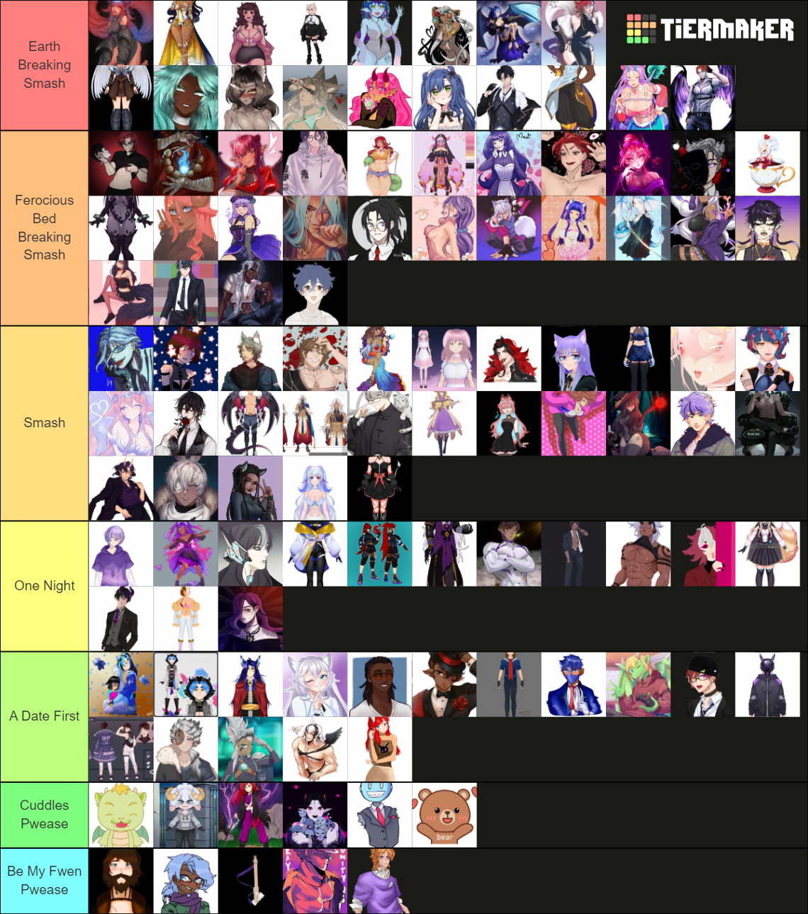 Smashing ppl respectively Tier List (Community Rankings) - TierMaker