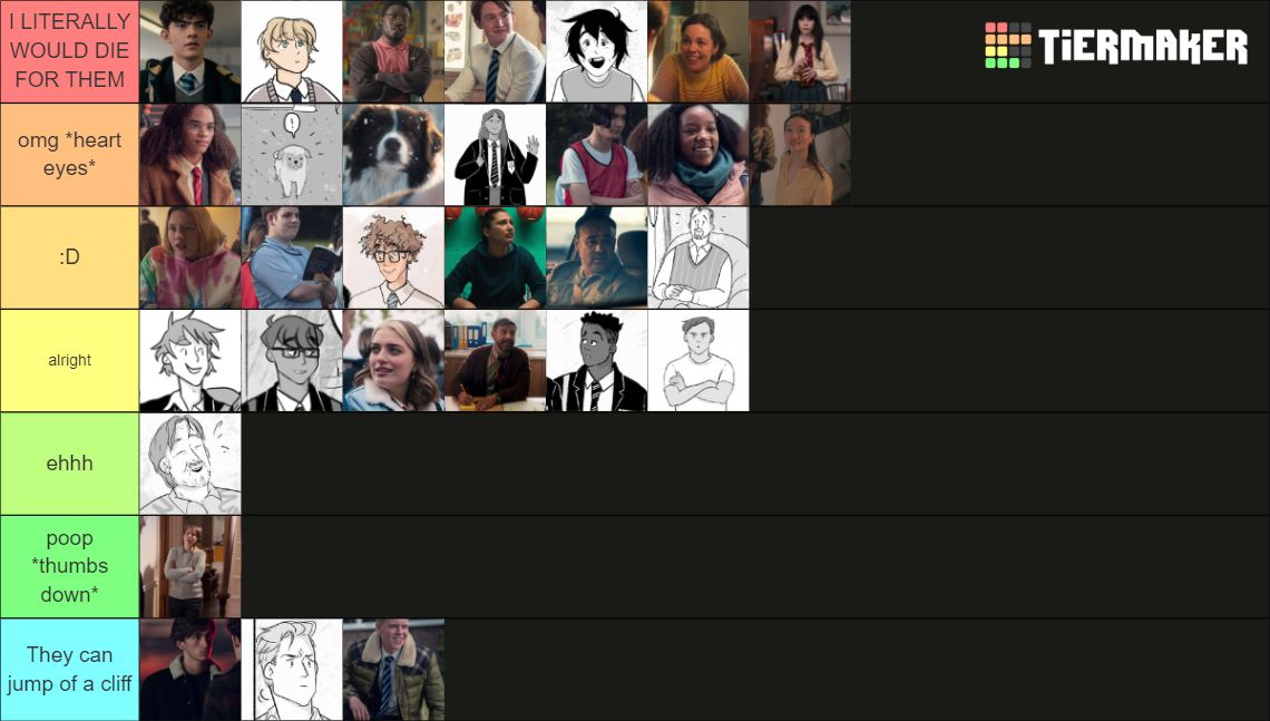 All Heartstopper Characters! Tier List (Community Rankings) - TierMaker