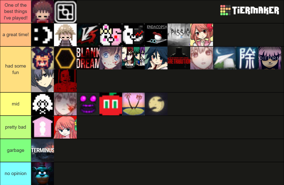 year 1 game rankings Tier List (Community Rankings) - TierMaker