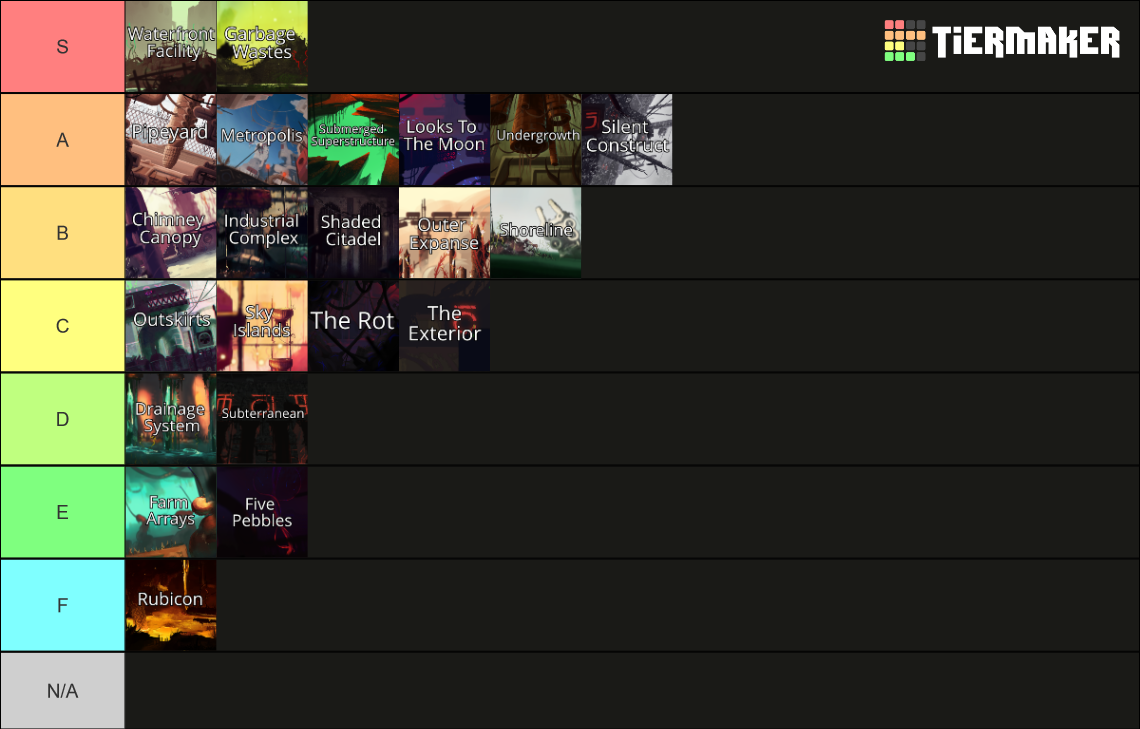 Rain World Downpour regions - subregions/variants Tier List (Community ...
