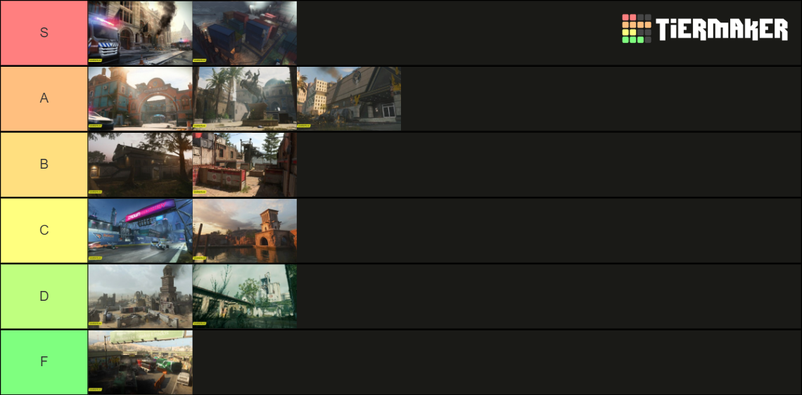 MW2 2022 Maps Tier List (Community Rankings) - TierMaker