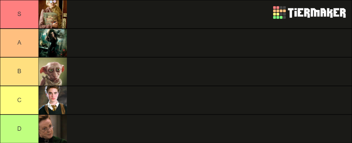 HP Characters Tier List (Community Rankings) - TierMaker