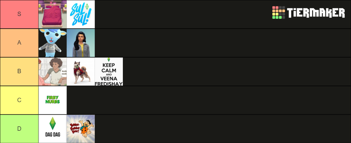 Sims Words Tier List (Community Rankings) - TierMaker