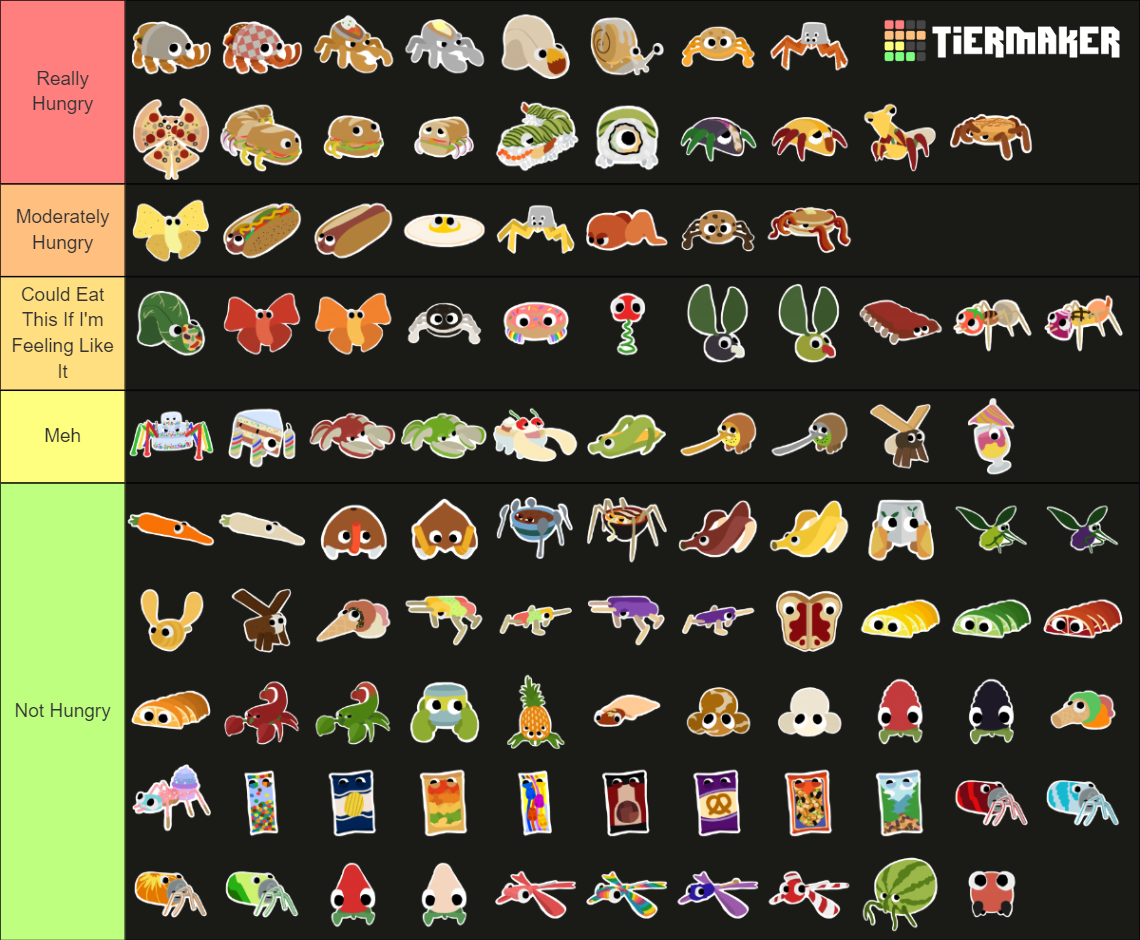 All 101 Bugsnax Tier List (Community Rankings) - TierMaker