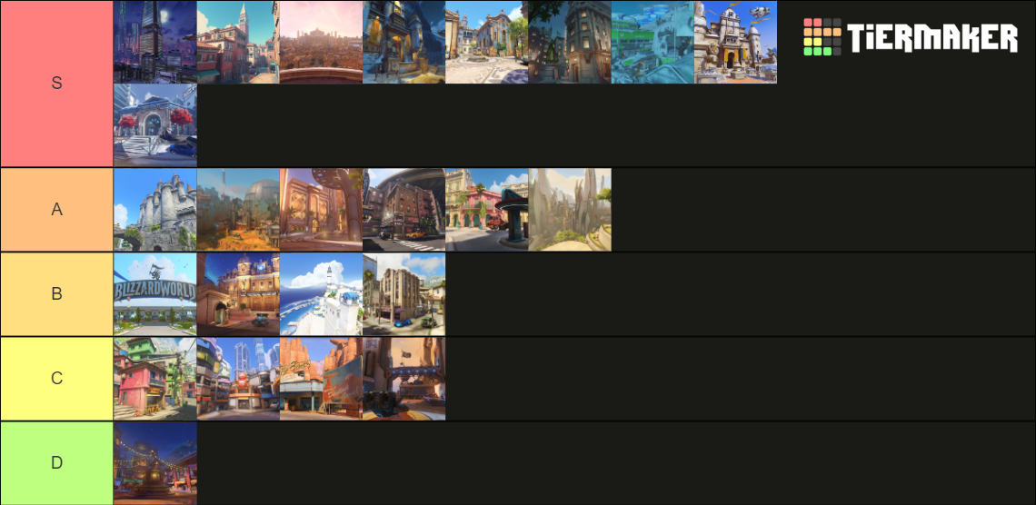 Overwatch 2 Maps (5/7/2024) Tier List (Community Rankings) - TierMaker