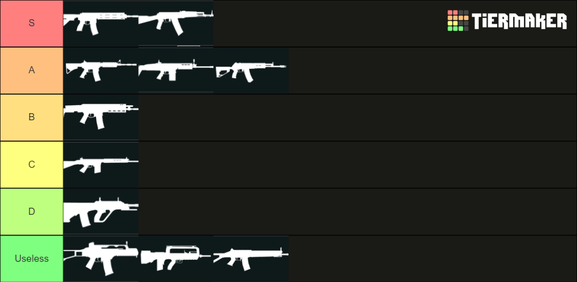 Battlebit weapons - AR Tier List (Community Rankings) - TierMaker