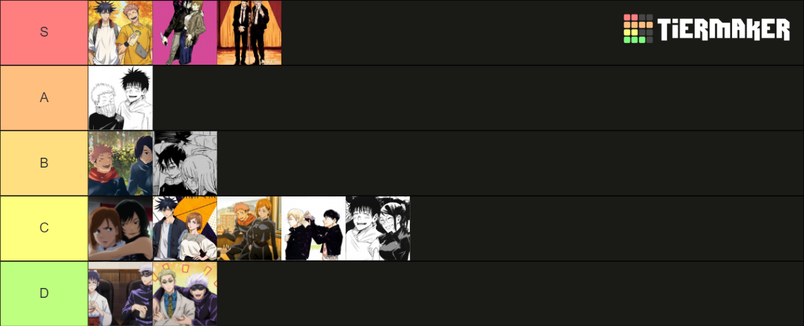 jujutsu kaisen ships Tier List (Community Rankings) - TierMaker