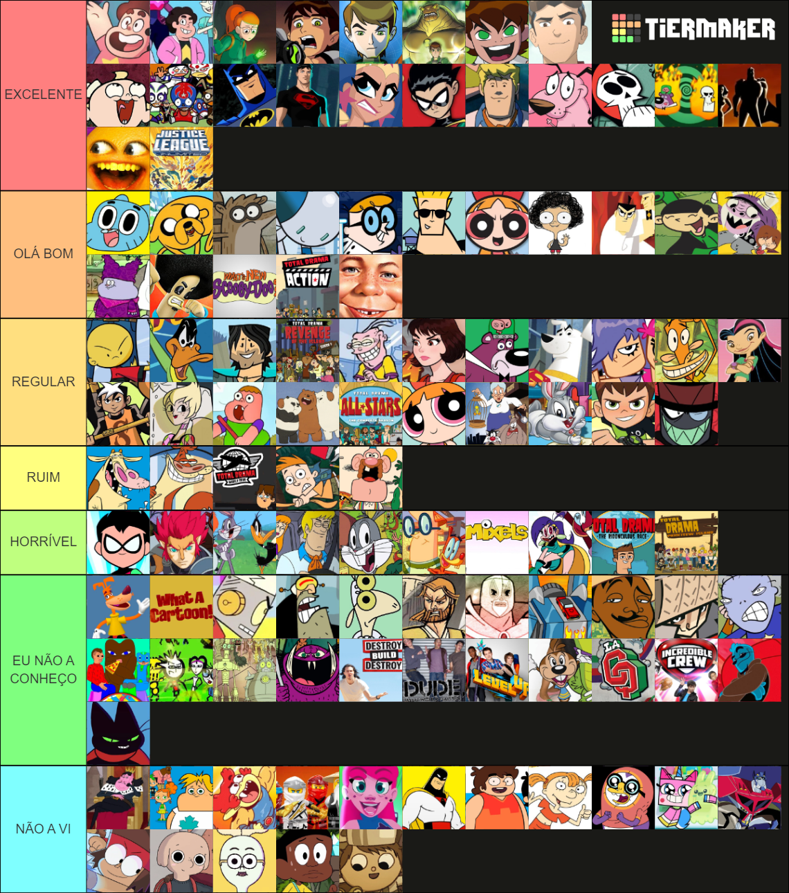 TODO Cartoon Network Tier List (Community Rankings) - TierMaker