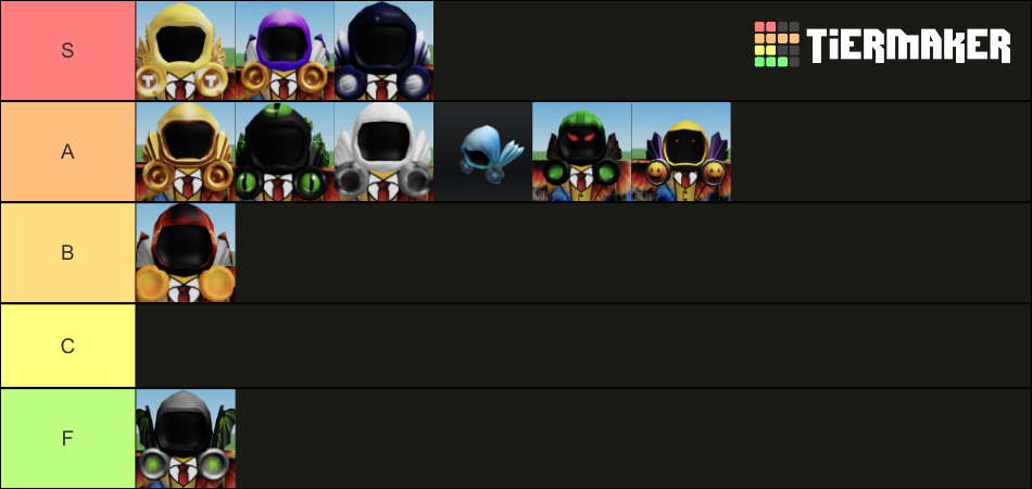 Roblox dominus tierlist Tier List (Community Rankings) - TierMaker