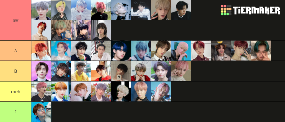 TXT hairstyles Tier List (Community Rankings) - TierMaker