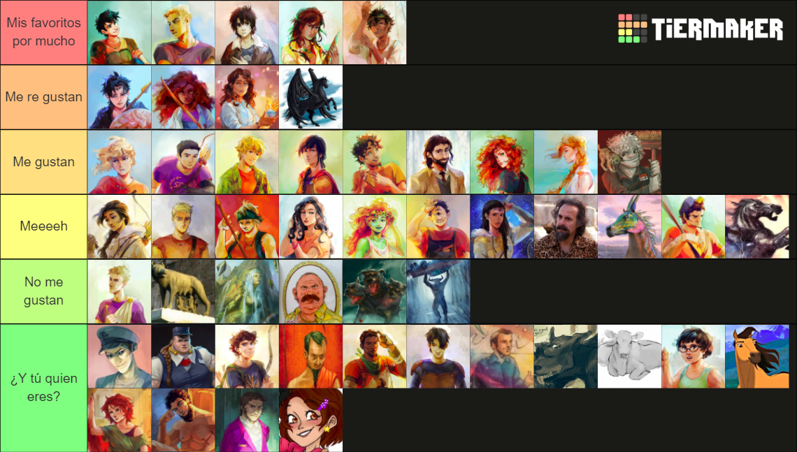 Mega Percy Jackson Character Tier List (Community Rankings) - TierMaker