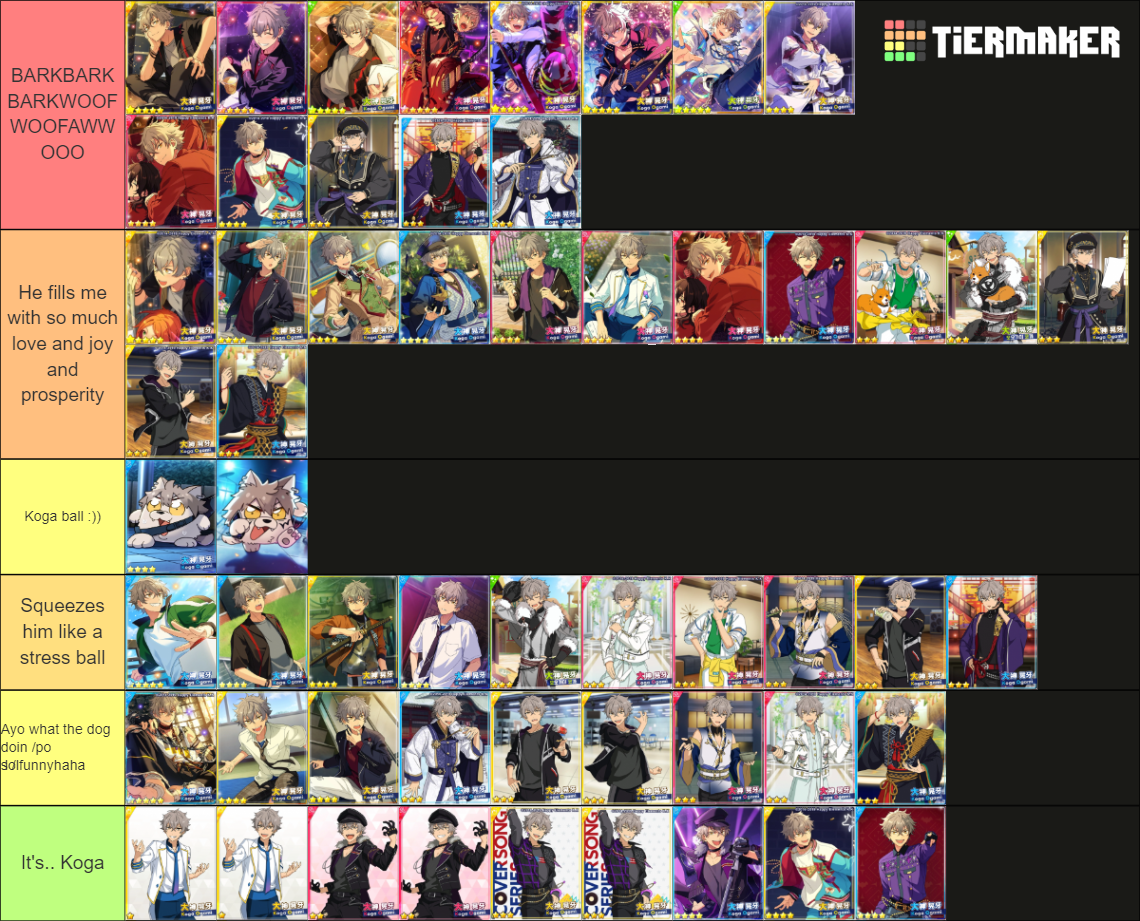 Koga Oogami Cards (Music All cards) Tier List (Community Rankings ...