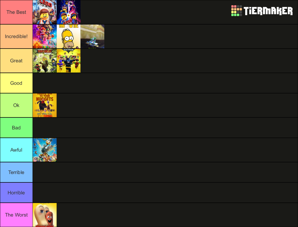 Animated Movies Tier List (Community Rankings) - TierMaker