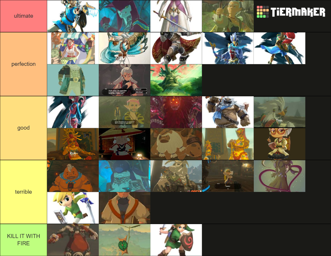 legends of zelda character Tier List (Community Rankings) - TierMaker