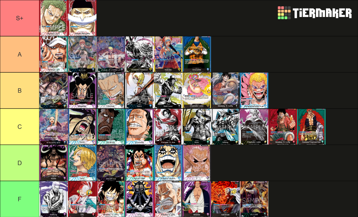 One Piece Card Game OP05 Leader Tier List (Community Rankings) - TierMaker
