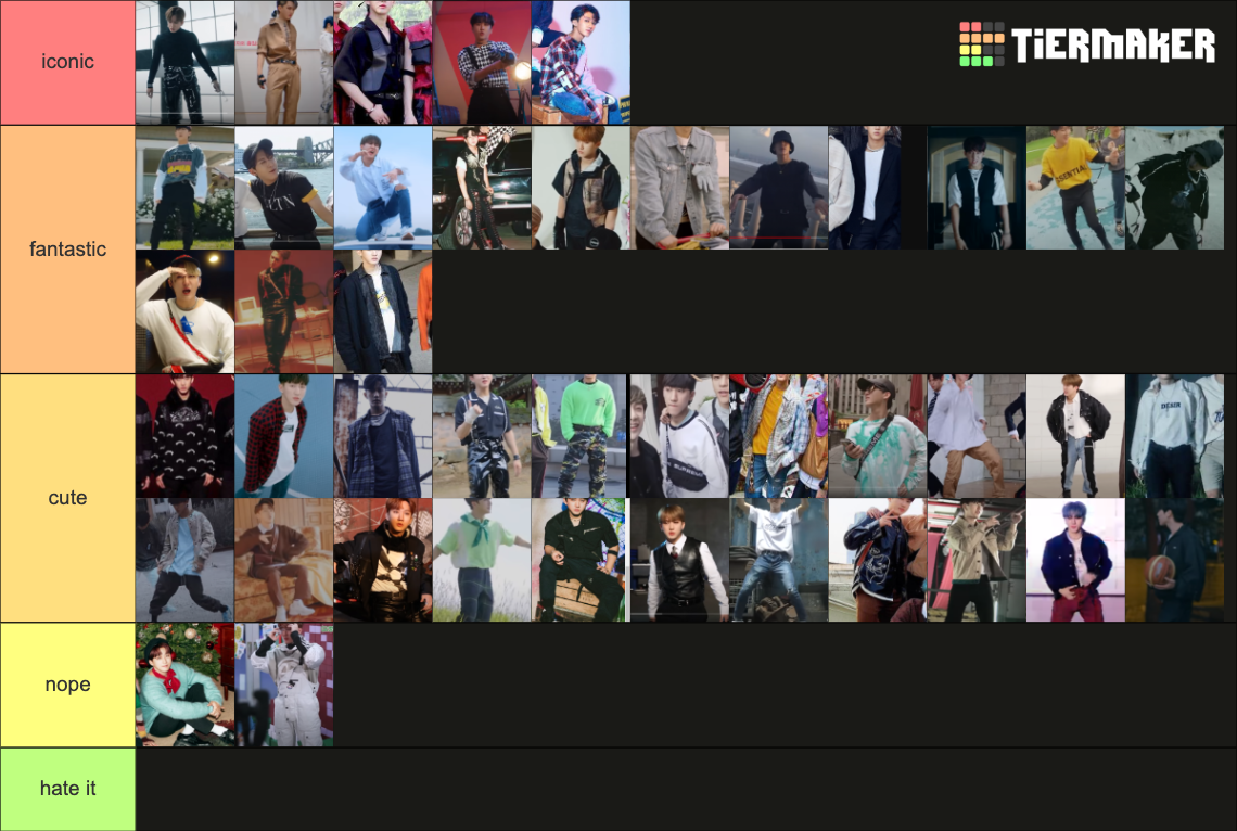 Changbin MV Outfits Stray Kids Tier List (Community Rankings) - TierMaker