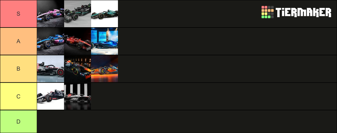 F1- liveries Tier List (Community Rankings) - TierMaker