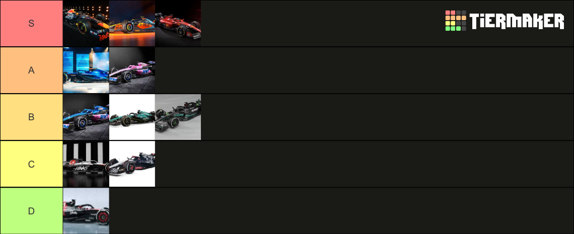 F1- liveries Tier List (Community Rankings) - TierMaker