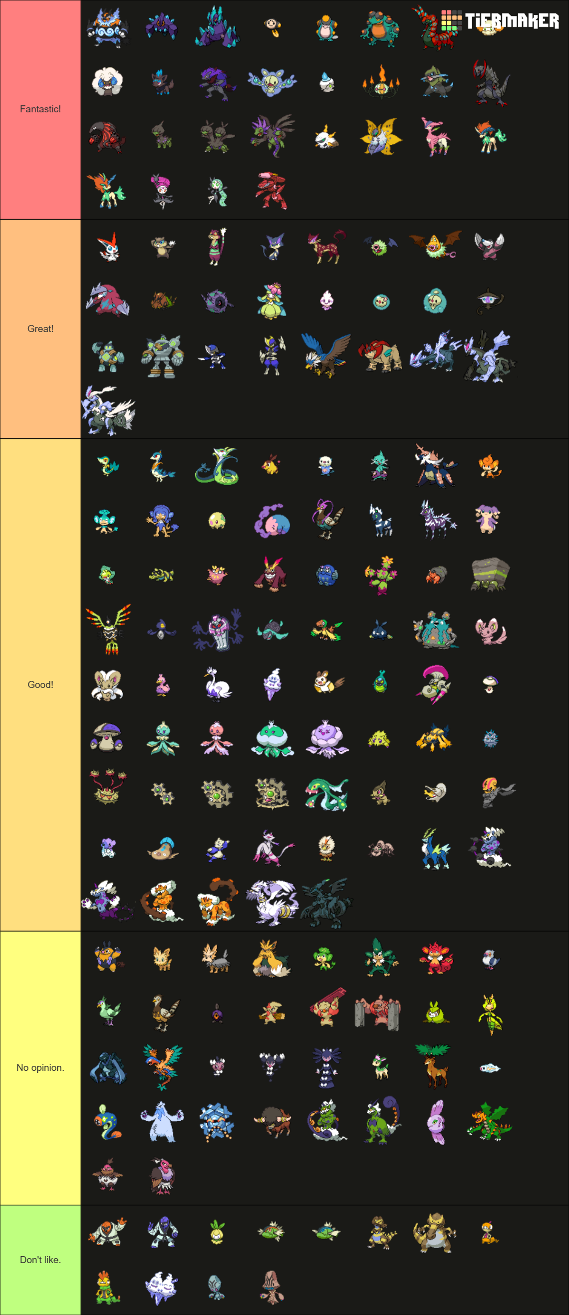 Generation 5 Shiny Pokemon Tier List (Community Rankings) - TierMaker