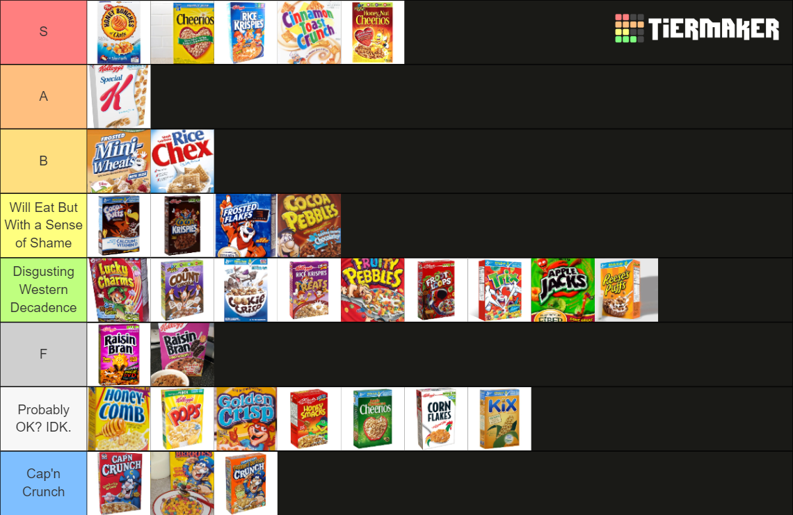 Best Cereals Tier List (Community Rankings) - TierMaker