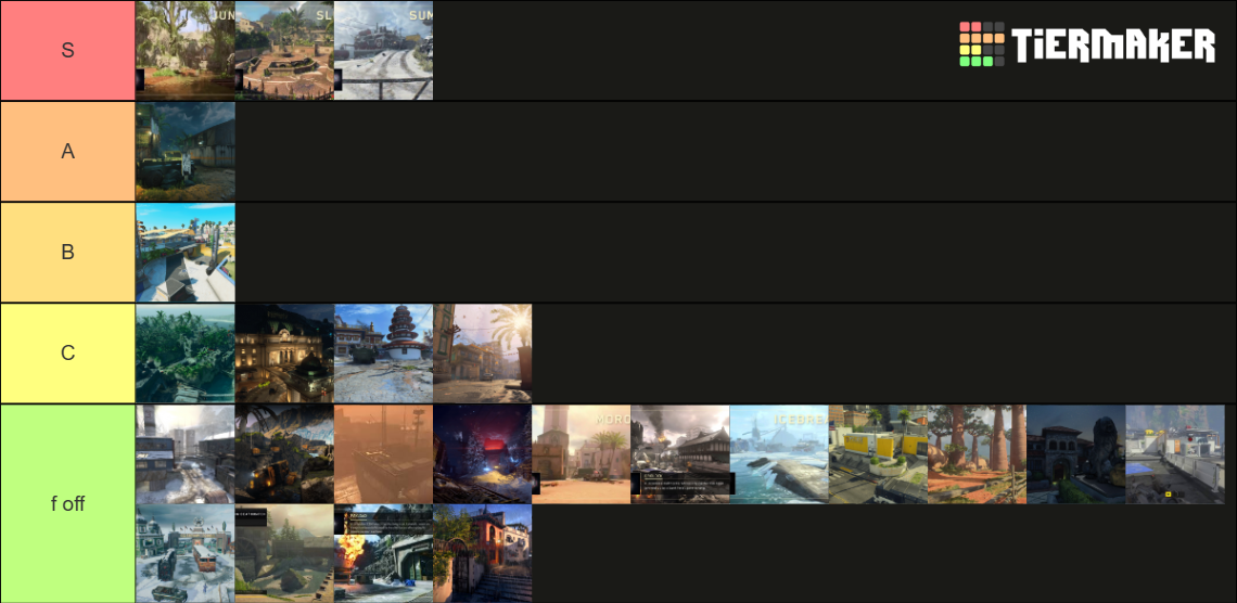 Call of Duty: Black ops 4 Maps Tier List (Community Rankings) - TierMaker