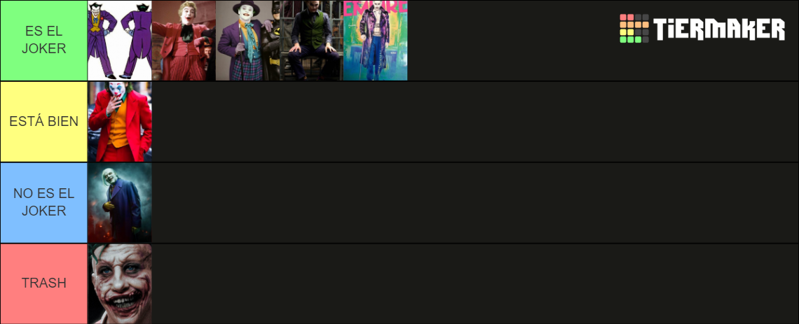 best joker in live action movies Tier List (Community Rankings) - TierMaker