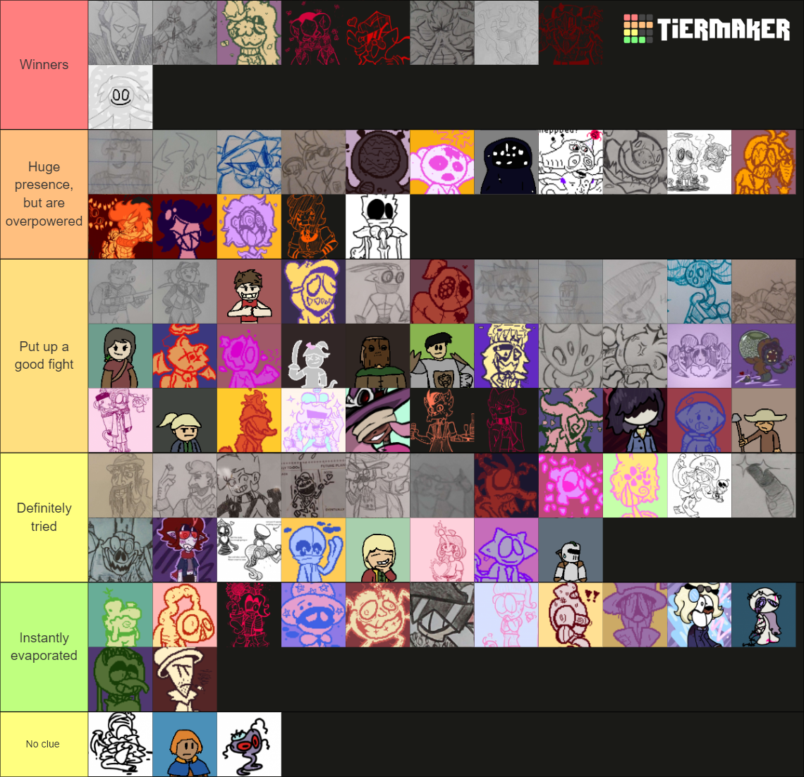 AWESOME COOL AND EPIC OC TIER LIST (beta) Tier List (Community Rankings) - TierMaker