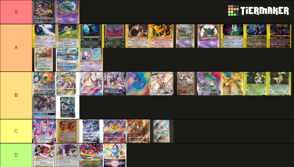 Pokemon card Tier List (Community Rankings) - TierMaker
