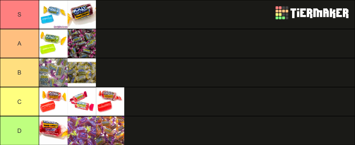 Jolly Rancher Flavors Tier List (Community Rankings) - TierMaker
