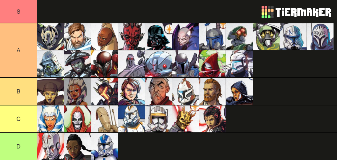 Star Wars Shatterpoint Tier List (Community Rankings) - TierMaker