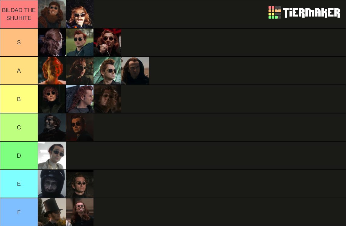 Crowley Hairstyles (GO S1 + 2) Tier List (Community Rankings) - TierMaker