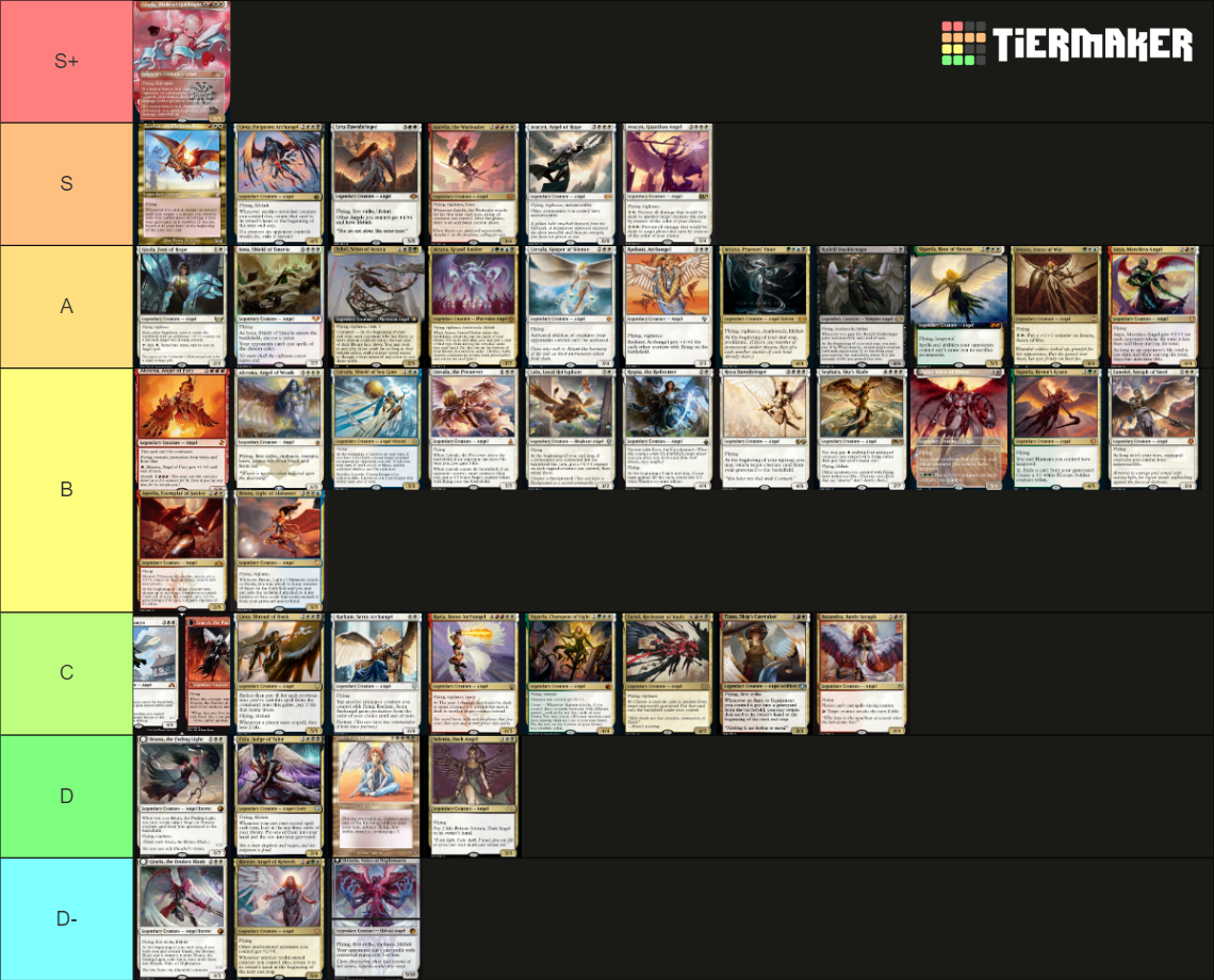 mtg legendary angels Tier List (Community Rankings) - TierMaker
