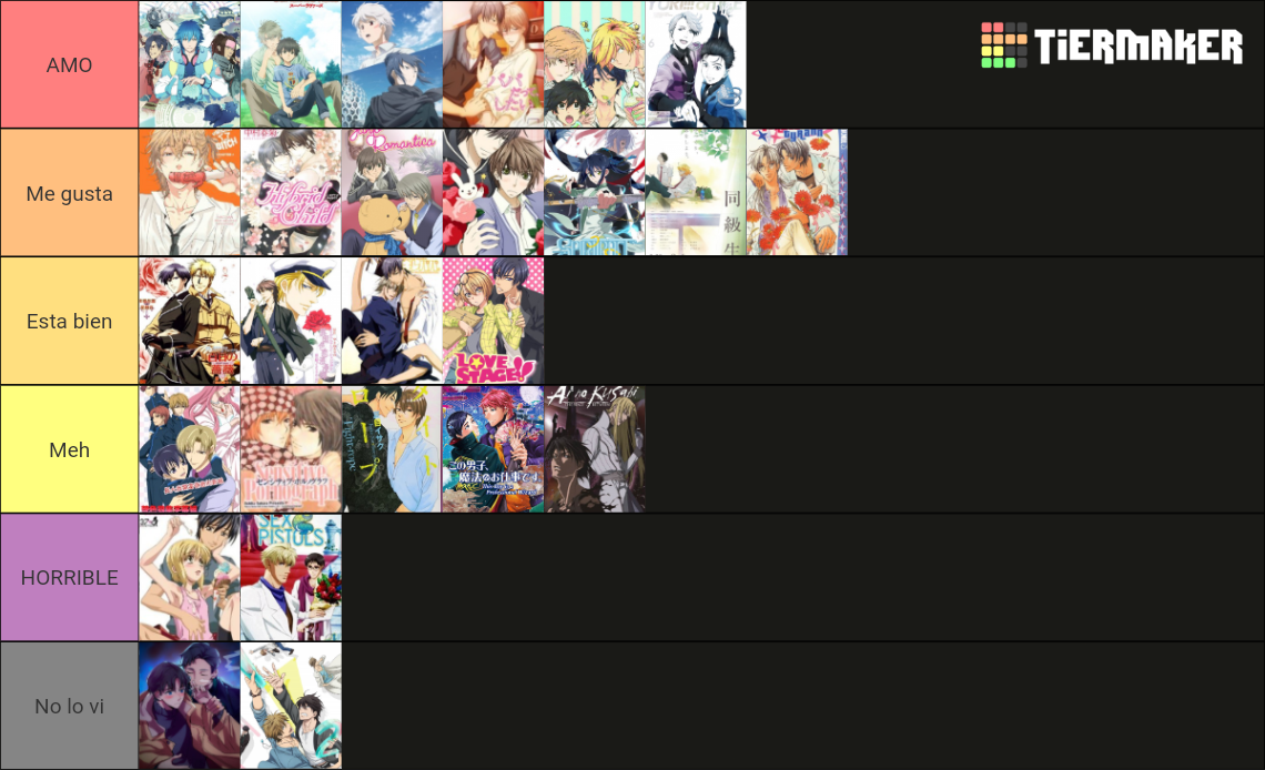 Yaoi/BL Anime Tier List (Community Rankings) - TierMaker