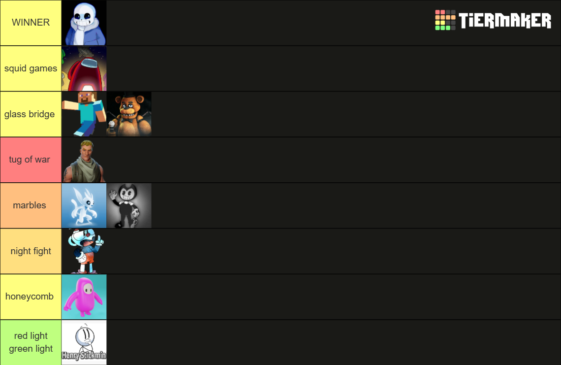 Could These Indie Game Character Squid Game Tier List Community Rankings Tiermaker