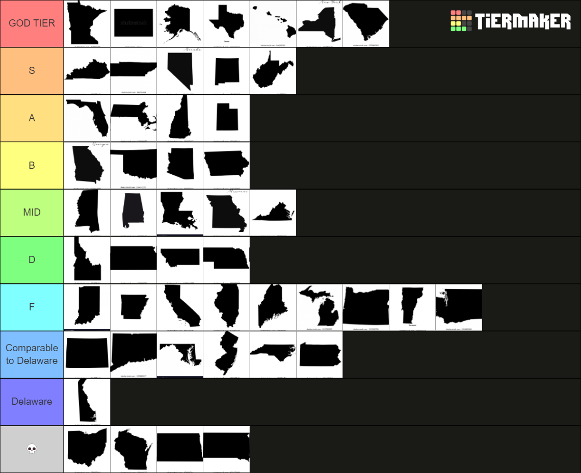 United States States & Territories Tier List (Community Rankings ...