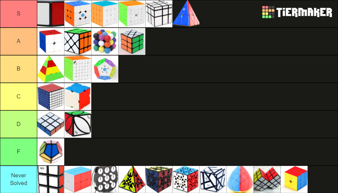 Rubiks Cube Puzzles Tier List (Community Rankings) - TierMaker
