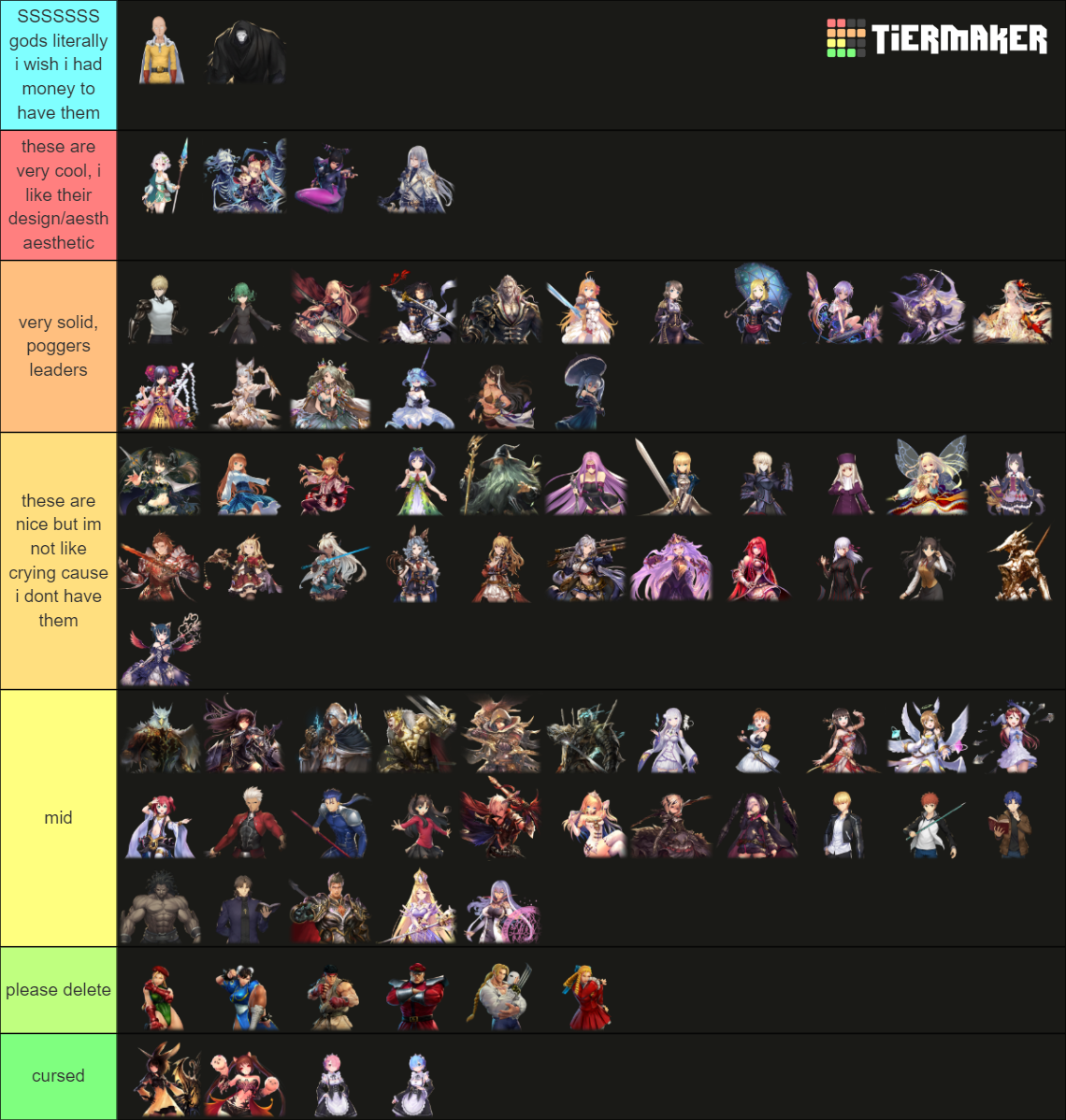 Shadowverse Leaders Tier List (Community Rankings) - TierMaker