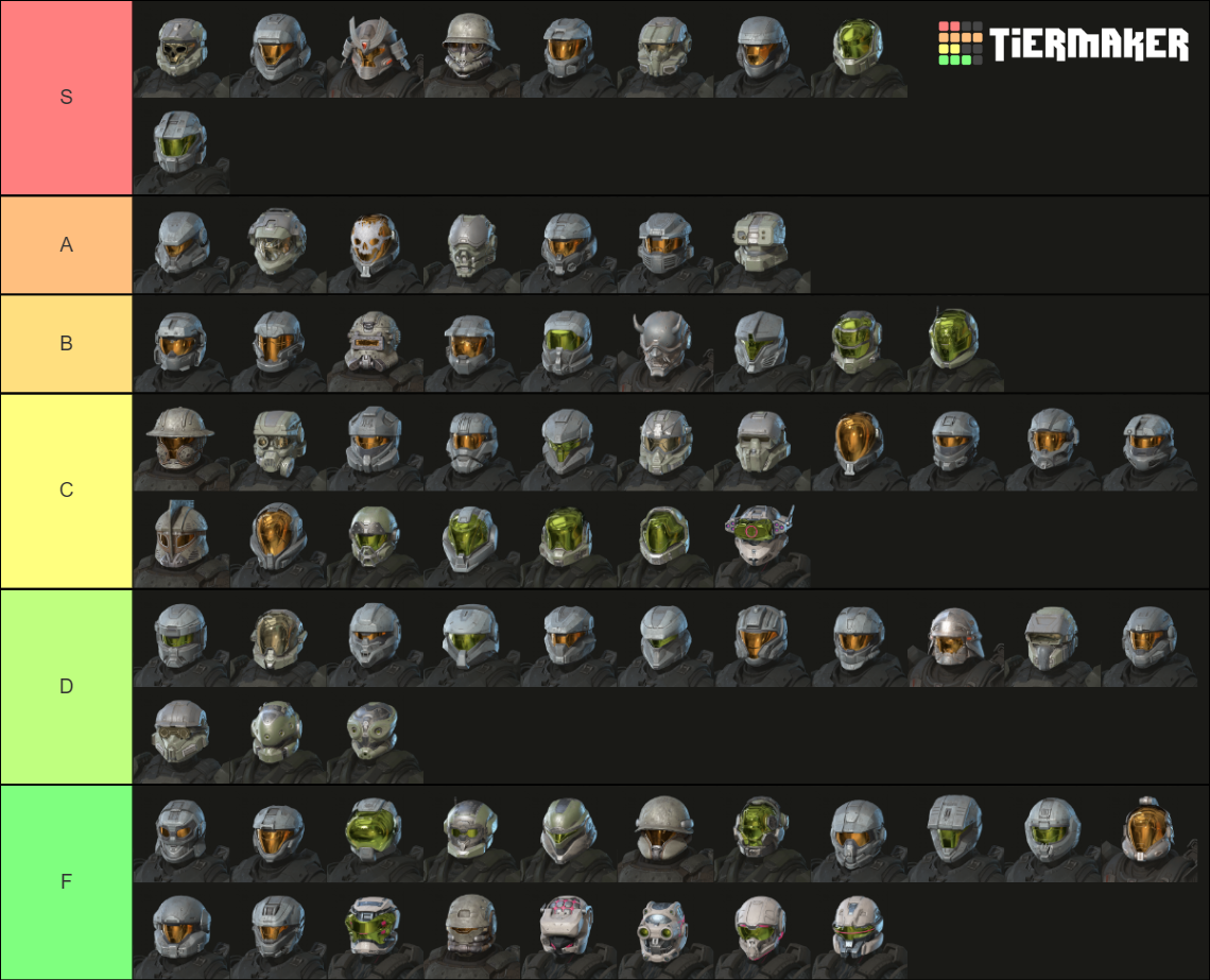 Halo Infinite Helmets (SEASON 3) Tier List (Community Rankings) - TierMaker