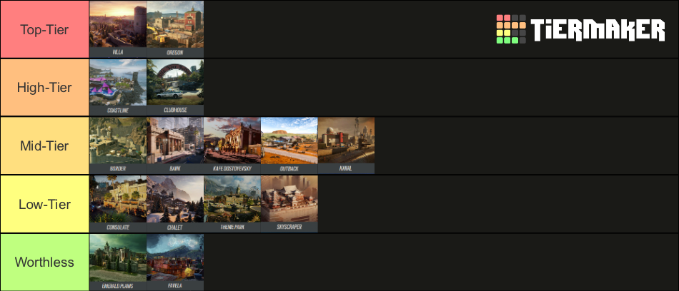 R6 Siege Maps (Y7)(2022) Tier List (Community Rankings) - TierMaker