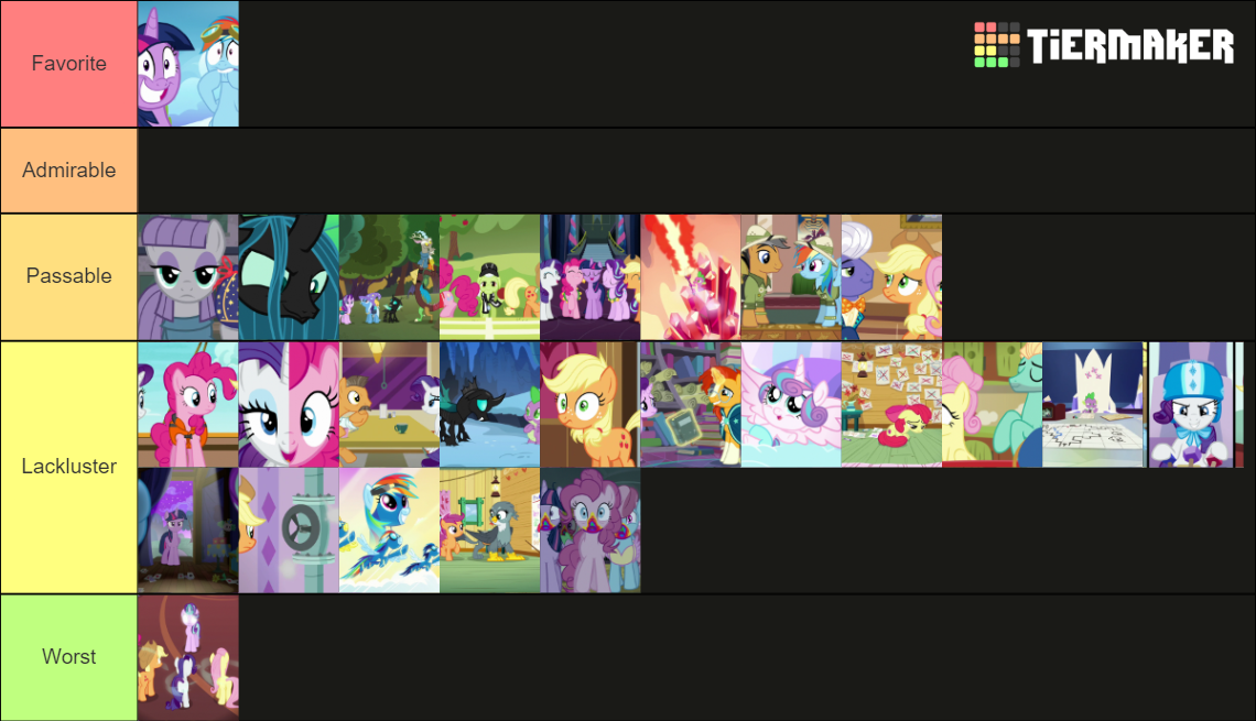 MLP Season 6 Tier List (Community Rankings) - TierMaker