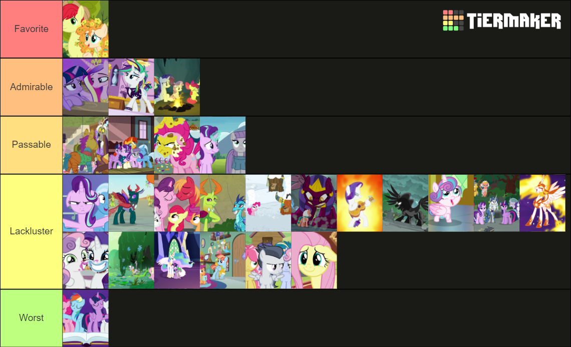 MLP Season 7 Tier List (Community Rankings) - TierMaker